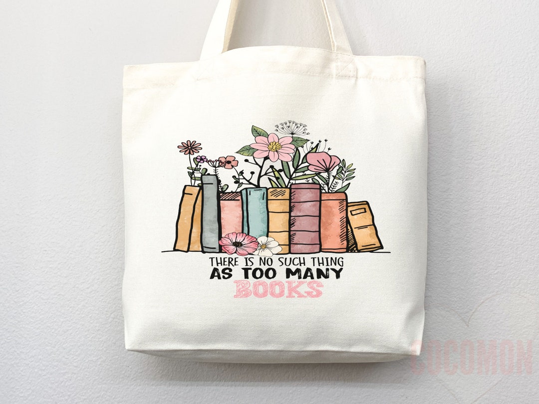 Book Lovers Tote School Bag Gift for Book Lover Gift for Bookworms Gift ...