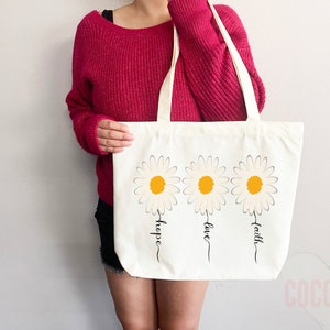 Faith Tote Bag Christian Tote Bag Canvas Gift Religious Gift - Etsy