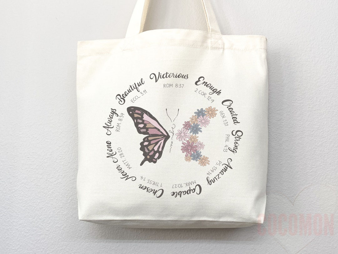 Faith Tote Bag Christian Tote Bag Canvas Gift Religious Gift Scripture ...