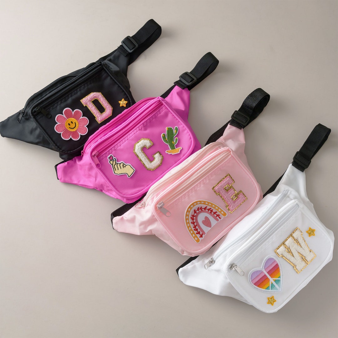 Nylon Fanny Pack, Women Personalized Fanny Pack Bag With Patches ...