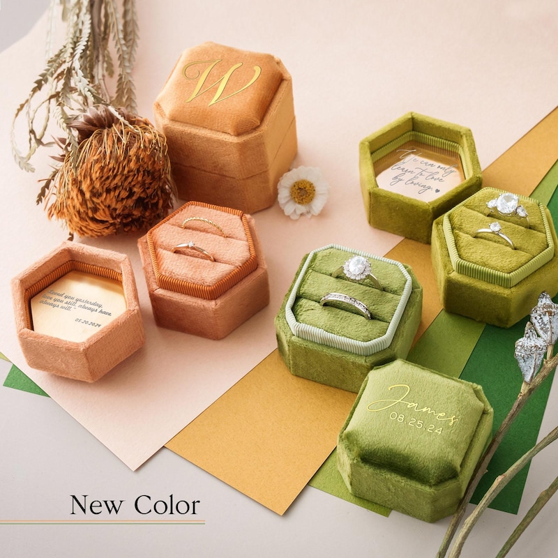 Wedding Ring Box Wide Band - Etsy UK