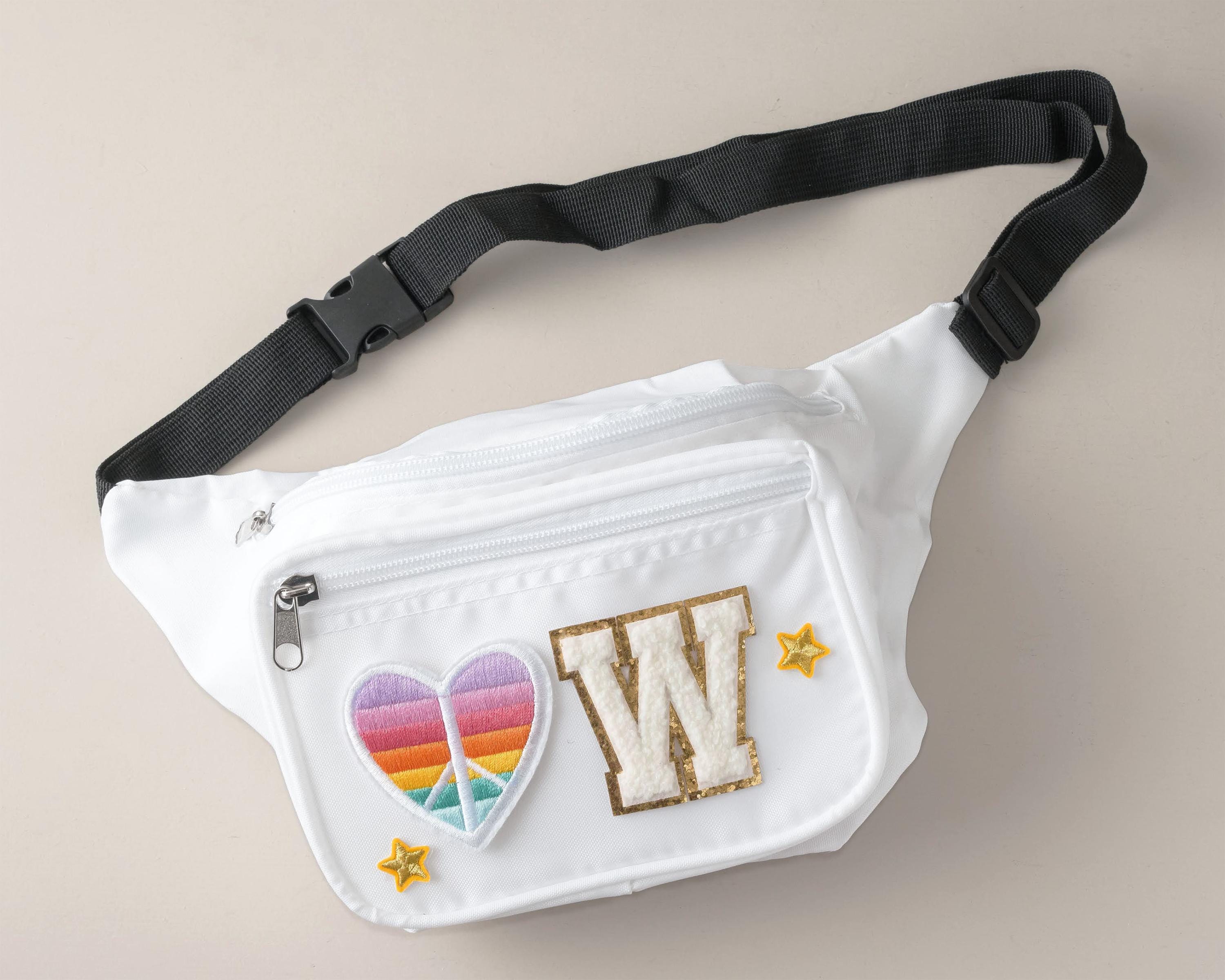 Personalized Nylon Fanny Pack, Letter Patch Fanny Pack, Custom Belt Bag ...