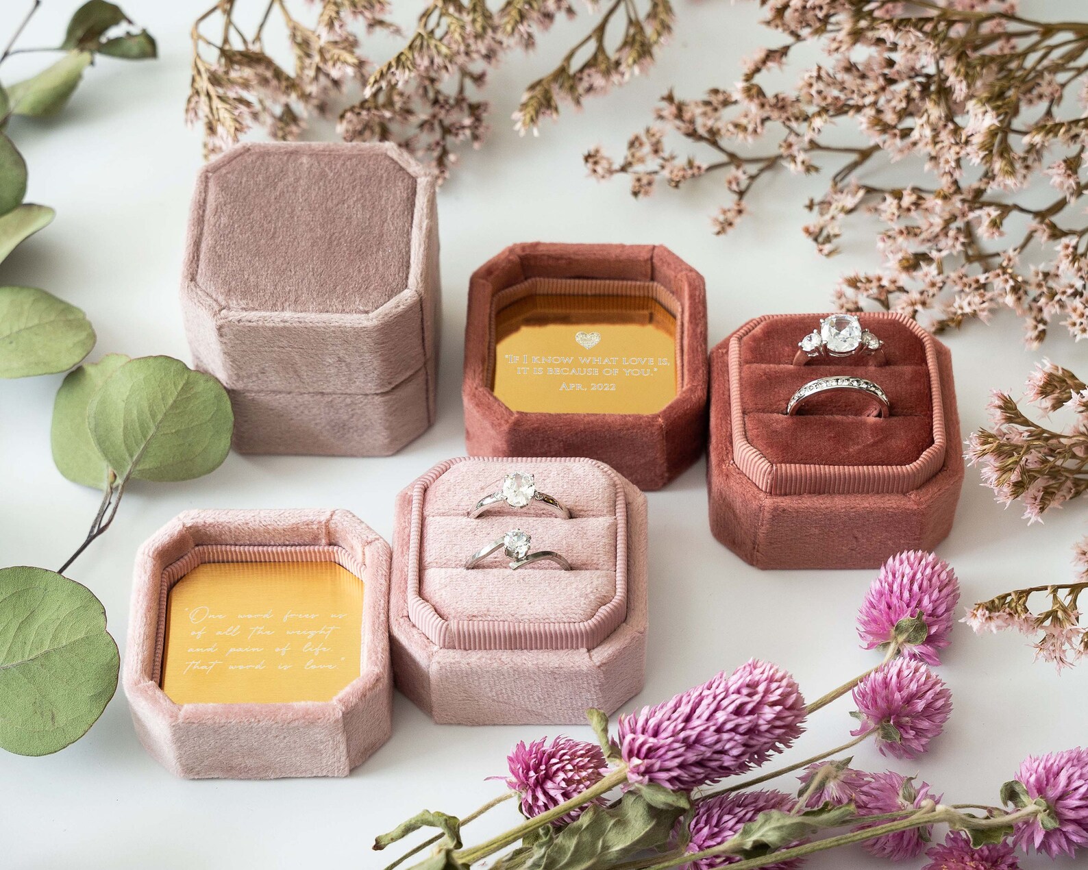 Custom Wedding Ring Box Monogram Ring Bearer Personalized - Etsy