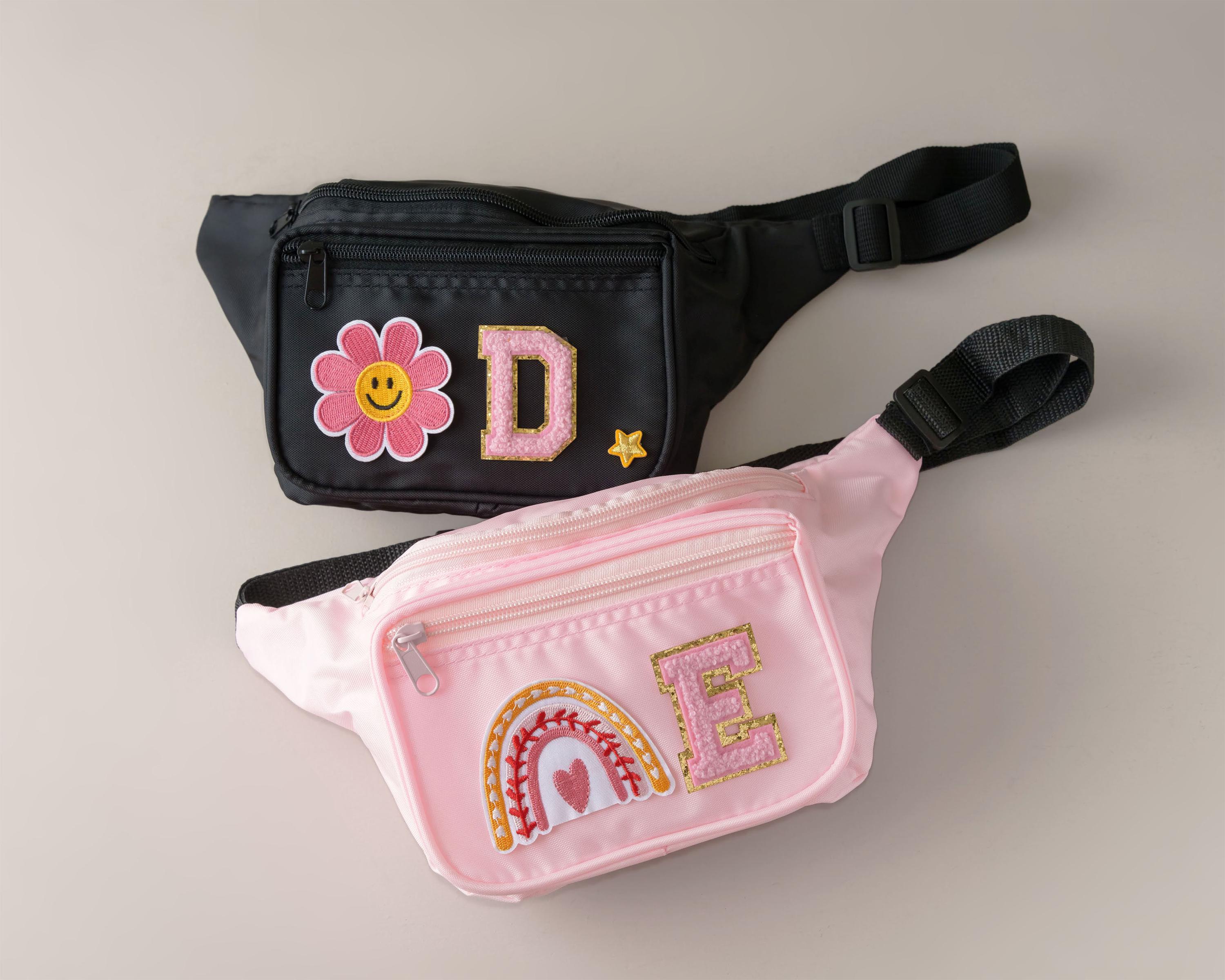 Personalized Nylon Fanny Pack, Letter Patch Fanny Pack, Custom Belt Bag ...