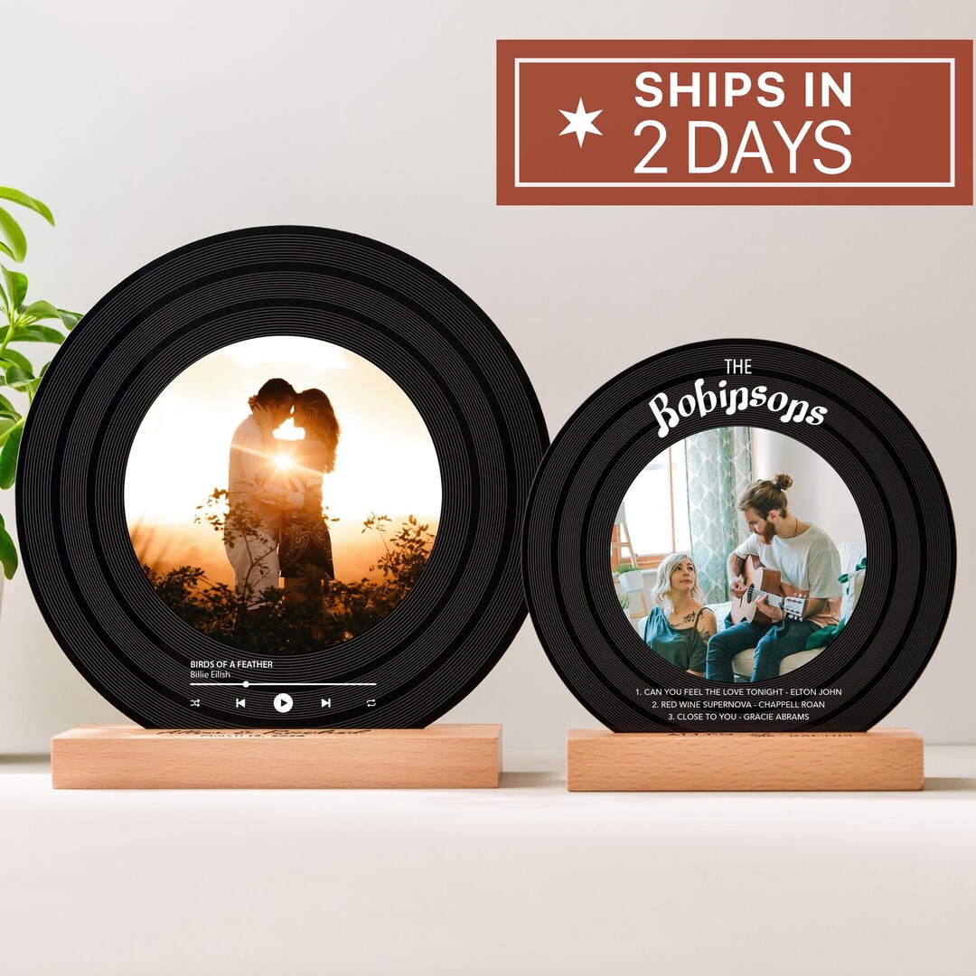 Custom Photo Vinyl Record, Personalized Photo Record for Wedding ...