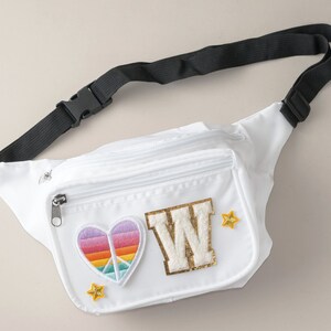Personalized Nylon Fanny Pack, Letter Patch Fanny Pack, Custom Belt Bag, Bachelorette Party ...