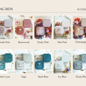 Personalized Velvet Ring Box Monogram Ring Box Ring Box - Etsy