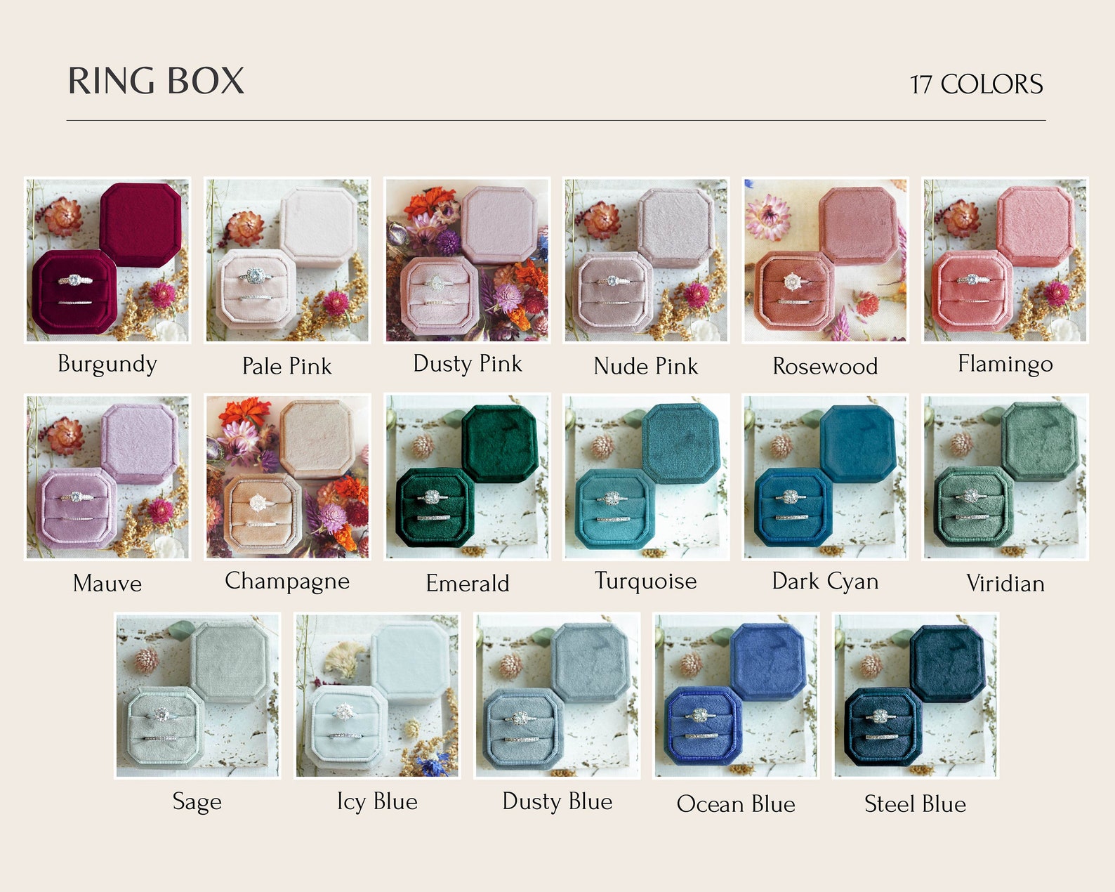 Personalized Velvet Ring Box Monogram Ring Box Ring Box - Etsy