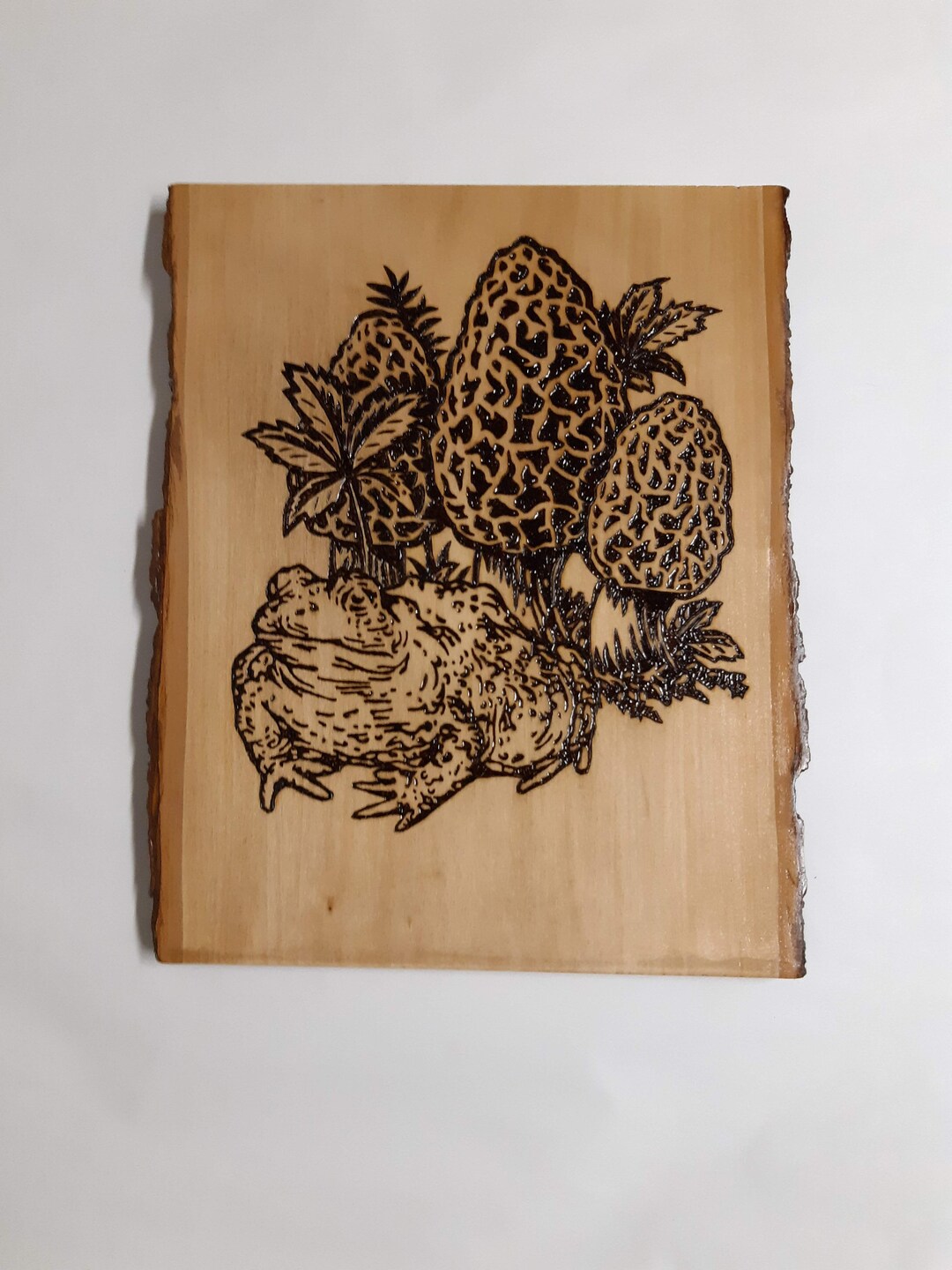 Toad and Morel Mushroom Wood Burning - Etsy