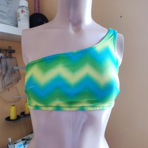 DIY BIKINI One Shoulder Bikini Top Sewing Pattern PDF Instant Download ...