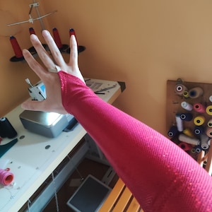 Sewing Pattern PDF Gauntlet Sleeve Finger Loop Sleeve Fingerless Gloves ...