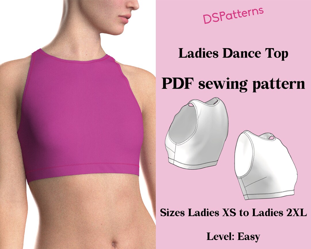 DIY Dance Top Sewing Pattern PDF - Instant Download - Etsy