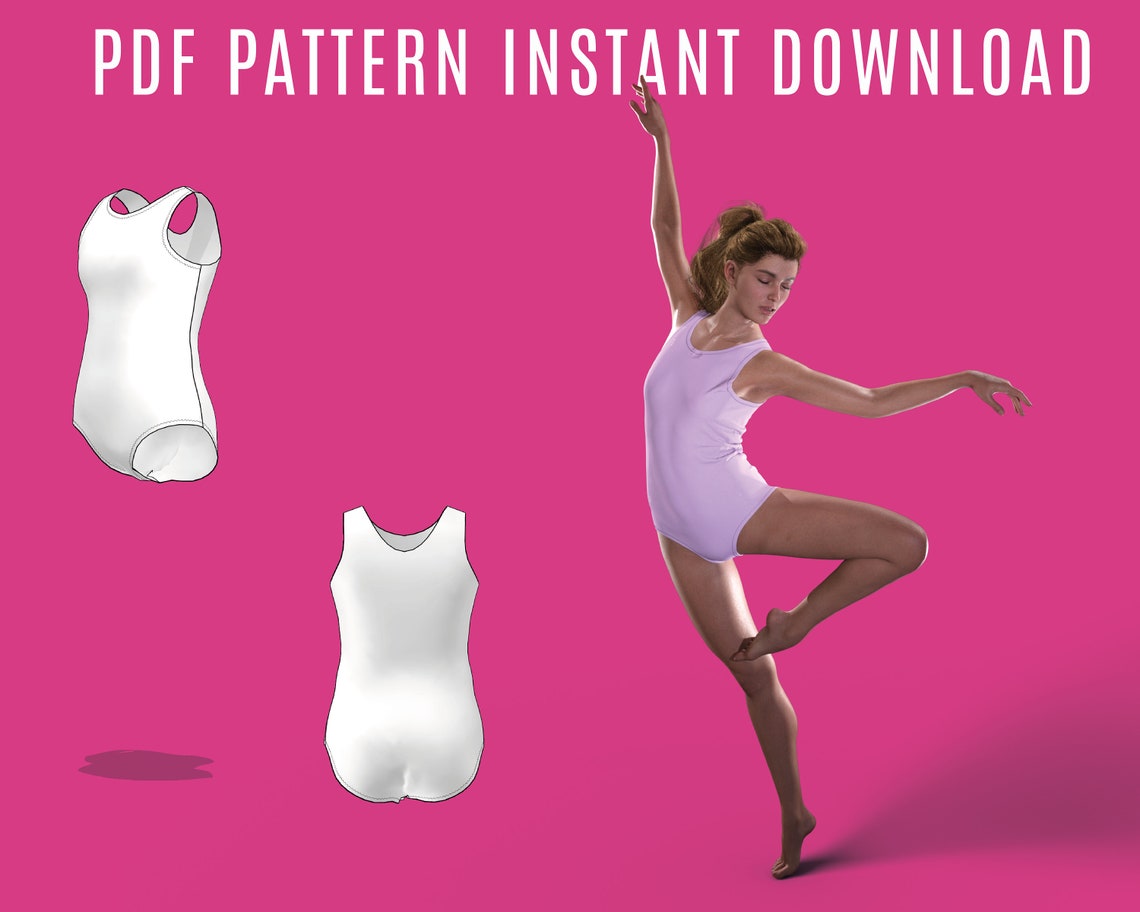 Diy Dance Leotard Sewing Pattern PDF Leotard With Open Back - Etsy