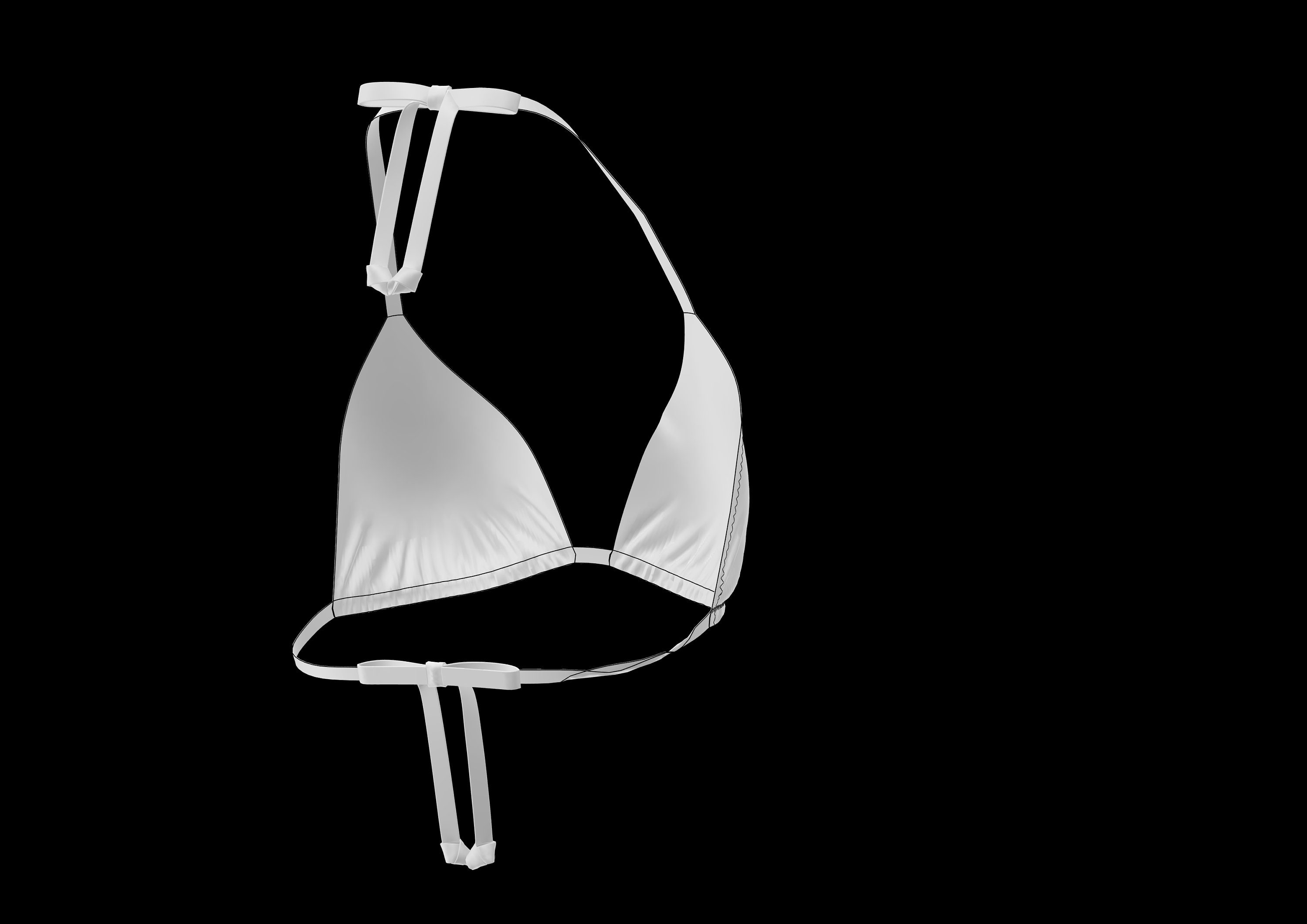 DIY Bikini Sewing Pattern PDF - Triangle Bikini Top Y2K Instant ...