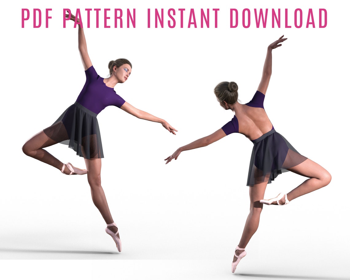 Diy Ballet Leotard and Wrap Skirt Sewing Pattern PDF Girl - Etsy