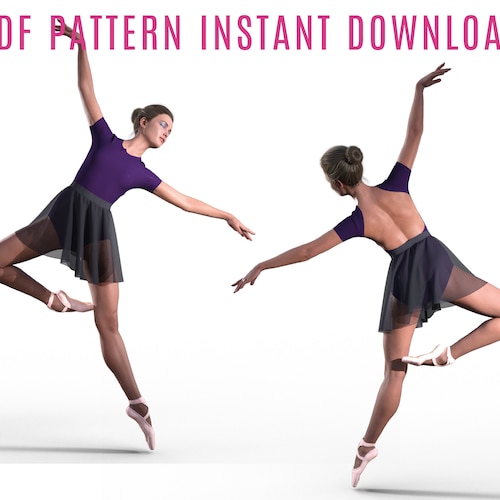 Diy Dance Leotard Sewing Pattern Pdf Leotard With Open Back Etsy