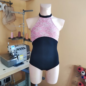 Diy Leotard Sewing Pattern PDF - Halterneck Ballet Leotard Two Colors ...