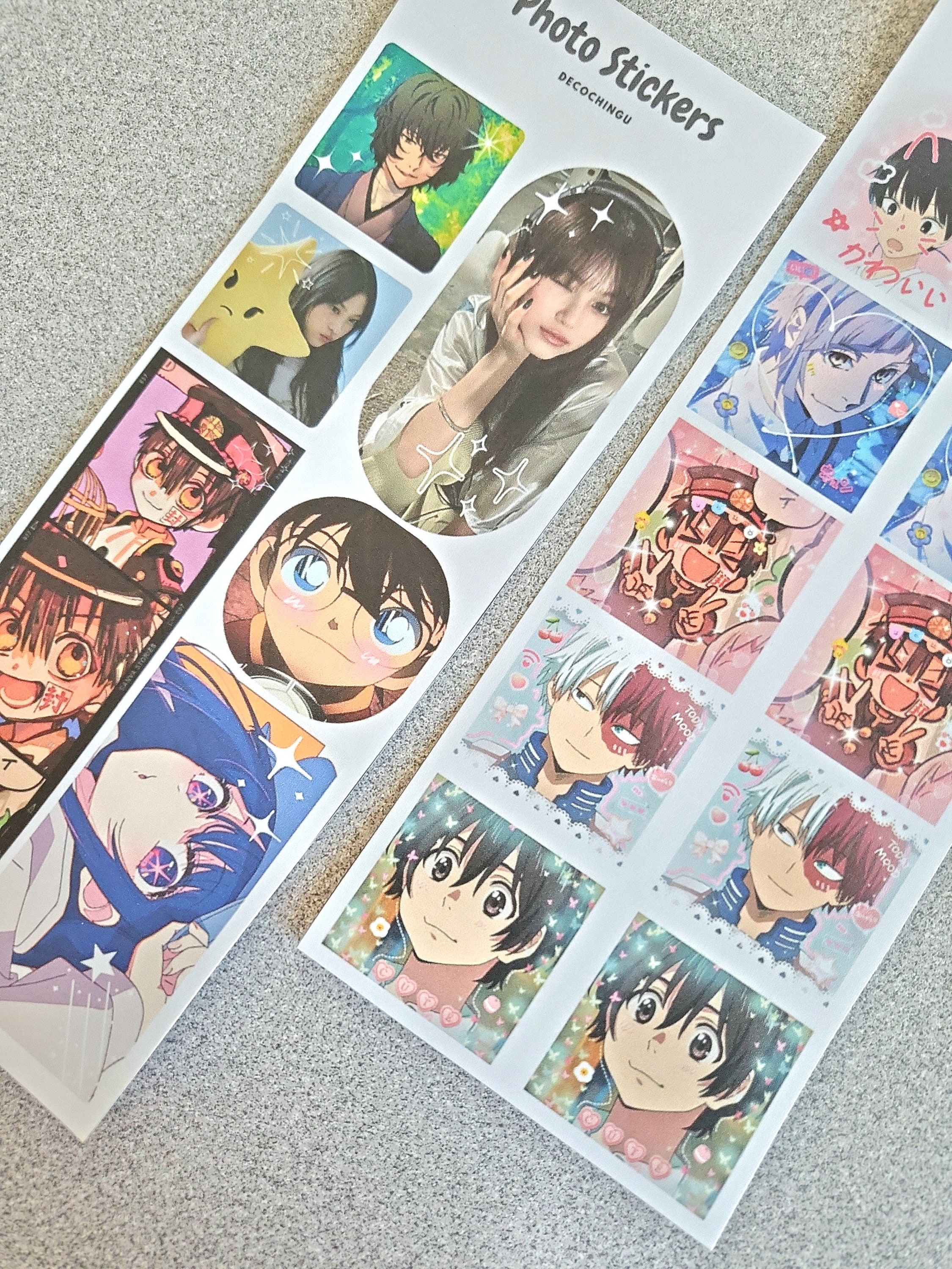 3 Custom Anime Matte Stickers Sheets Cute Anime Decor and Journaling - Etsy