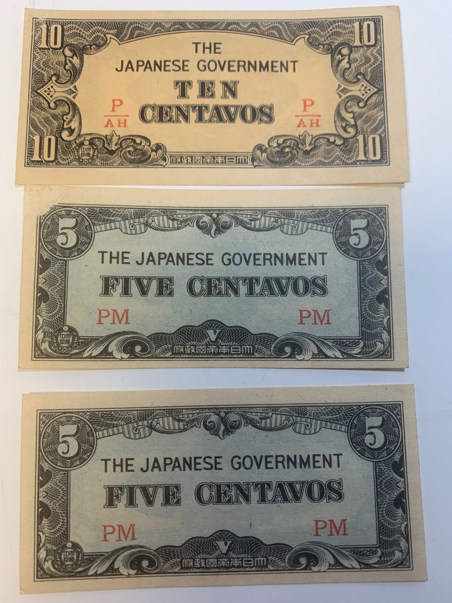 Vintage Currency Japanese Centavos WW2, French Francs and Italian Lira ...