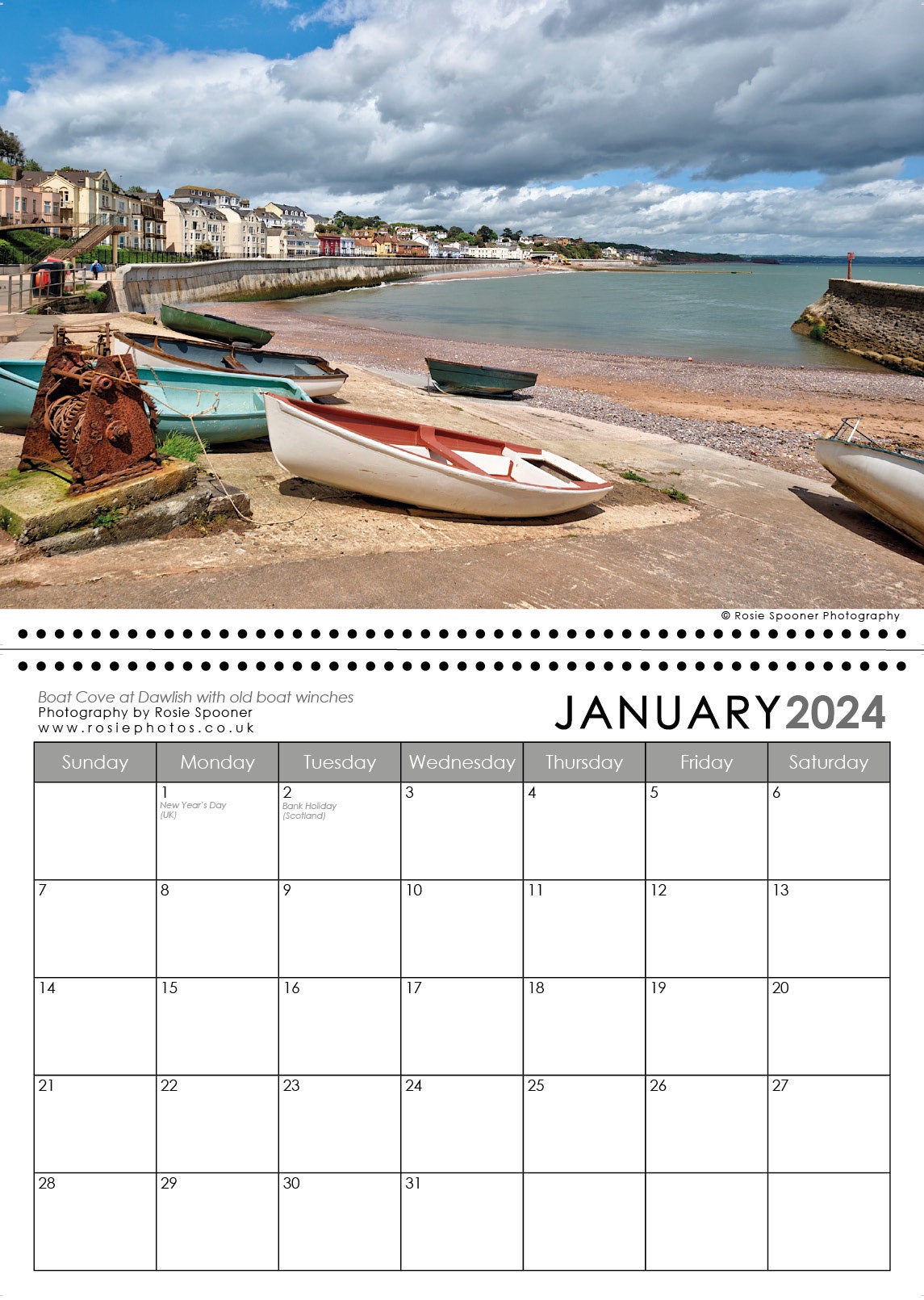 Devon Calendar 2024 by Rosie Spooner - Etsy Australia