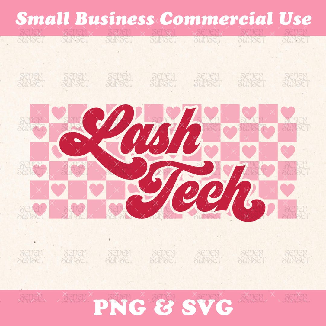 Lash Tech Valentines Day PNG Lash Tech SVG Retro Lash Artist PNG Retro ...
