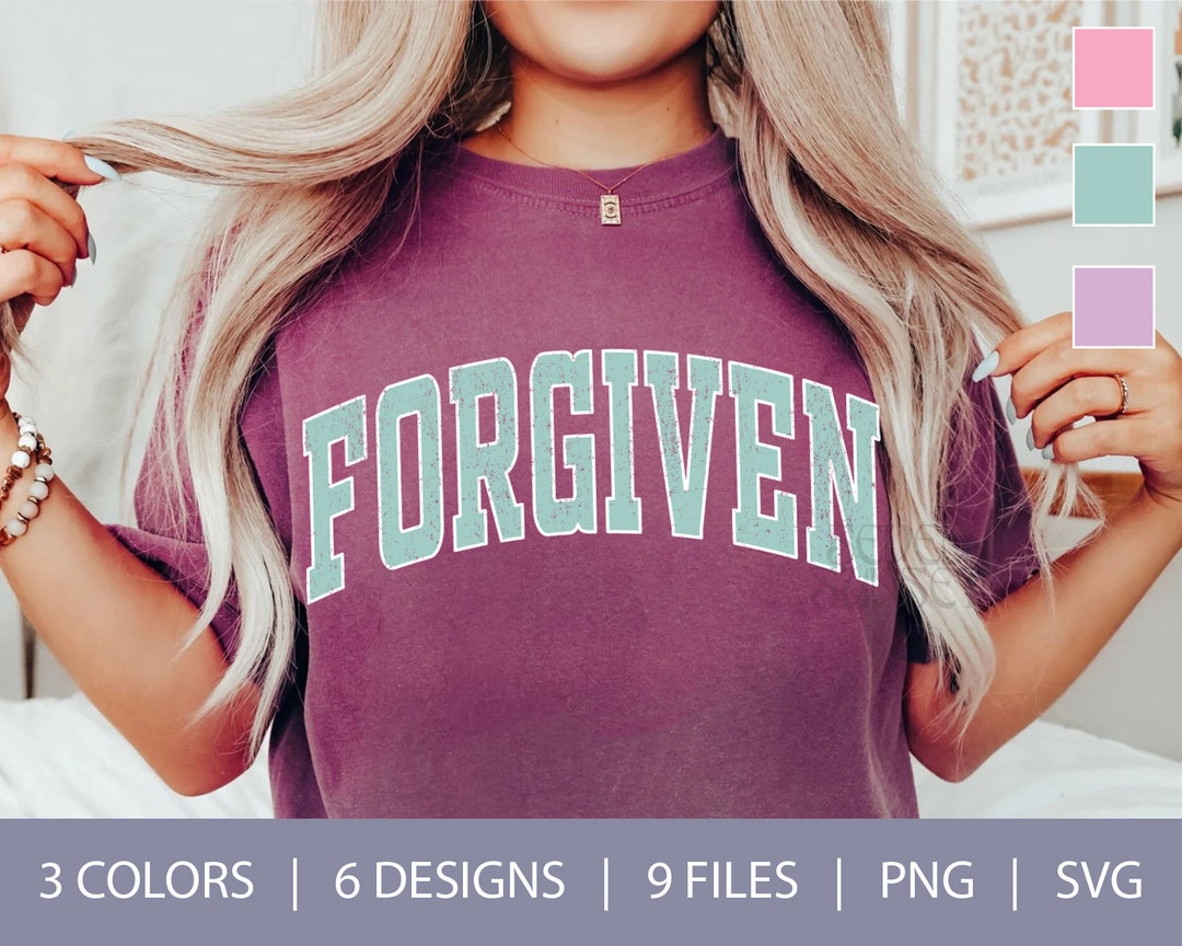 Forgiven PNG | Forgiven SVG | Religious Shirt Design | Christian Art ...