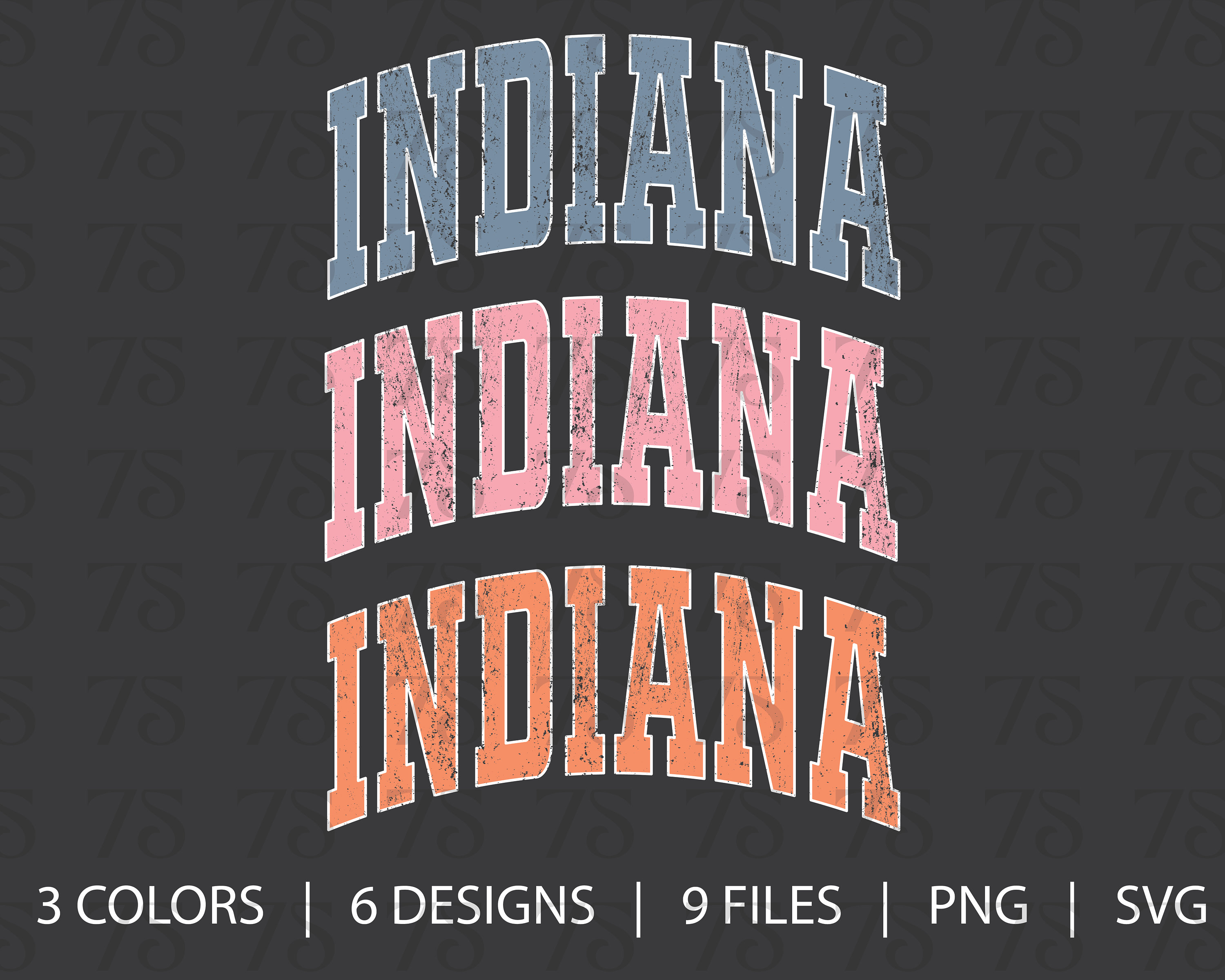 Trendy Indiana PNG Athletic Varsity Font Cute Indiana SVG - Etsy