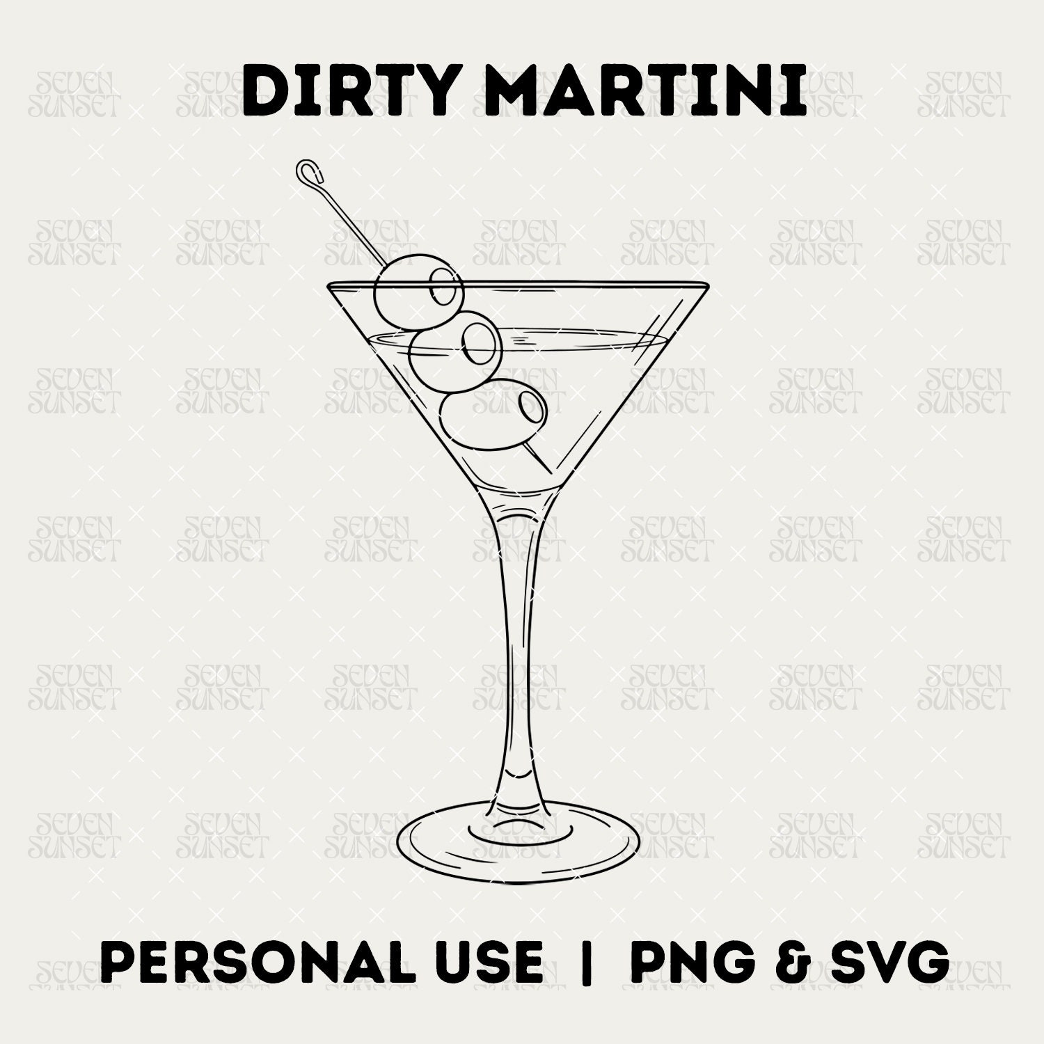 Dirty Martini PNG Custom Wedding Drink Dirty Martini SVG Cocktail Bach ...