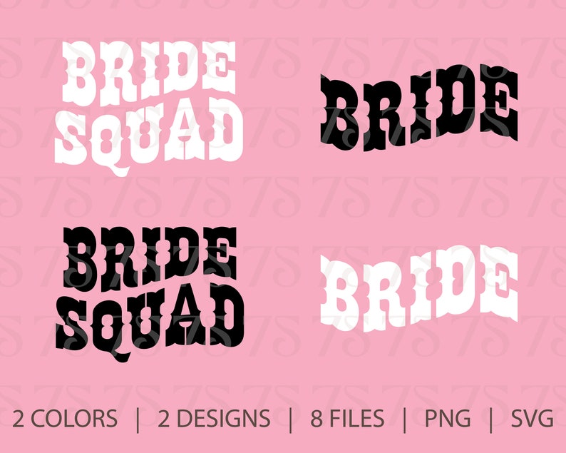 Bride Squad SVG Bachelorette PNG Disco Cowgirl PNG Bundle Nashville ...