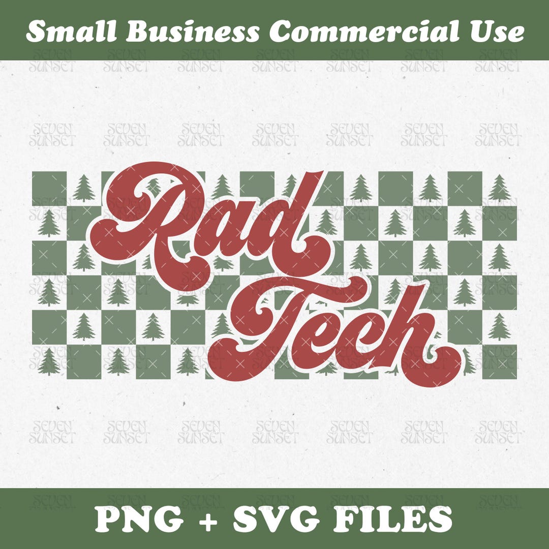 Rad Tech PNG Christmas Rad Tech SVG Checkered Radiologic Technologist ...