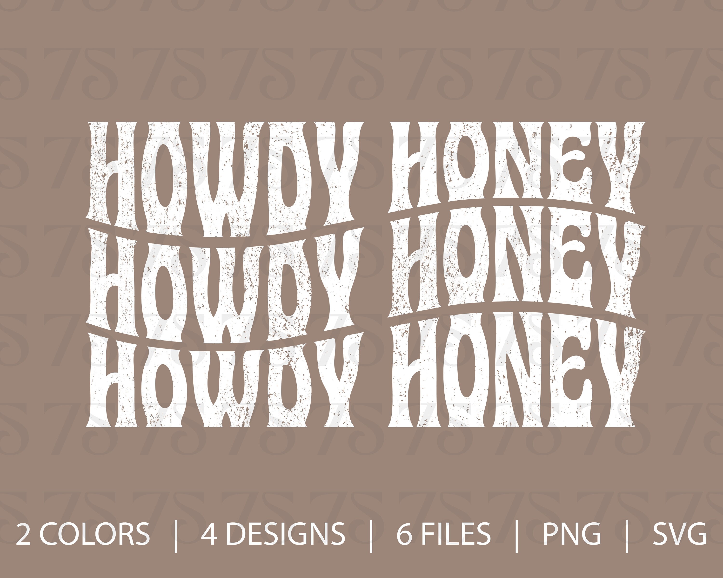 Howdy Honey PNG Retro Howdy SVG Vinage Western PNG Southern Digital ...
