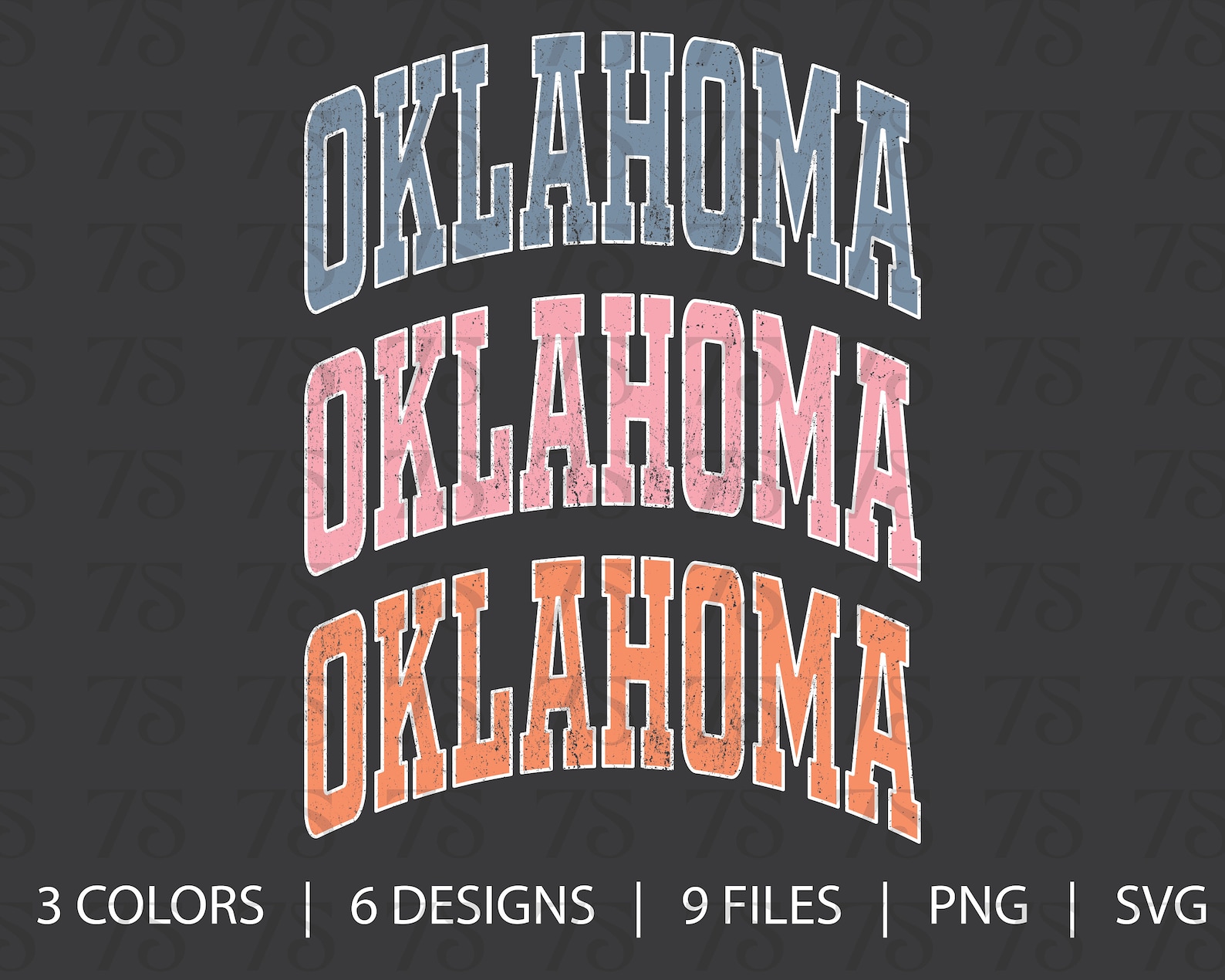 Oklahoma PNG SVG | Trendy Oklahoma Design | Cute Digital Download ...