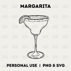 Margarita Glass PNG Custom Wedding Drink Margarita SVG Cocktail Bach ...