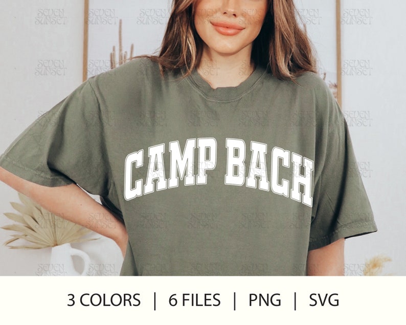 Camp Bach PNG, Camp Bachelorette SVG, Camping Design, Vintage Style ...