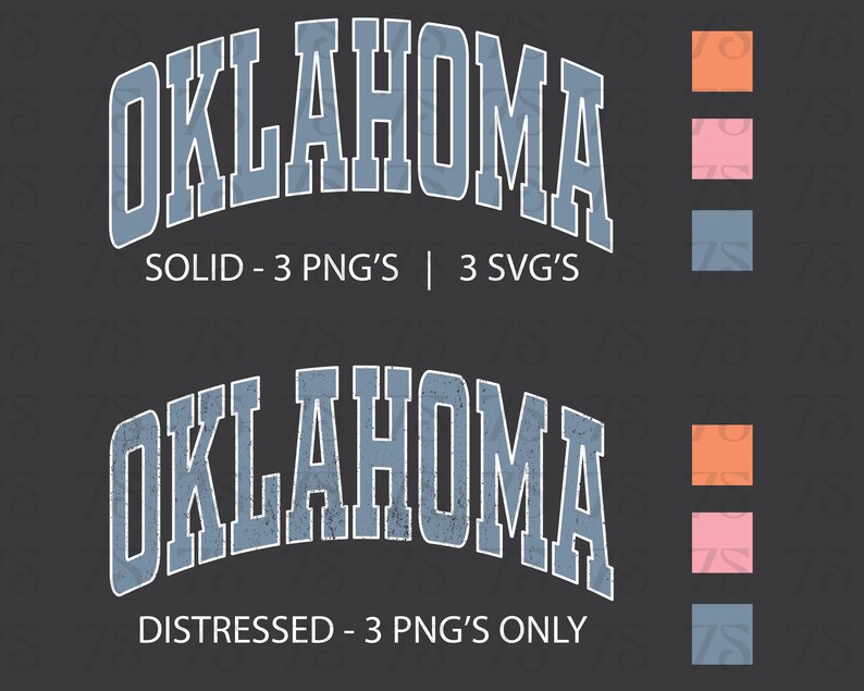 Oklahoma PNG SVG | Trendy Oklahoma Design | Cute Digital Download ...