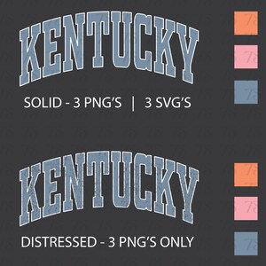 Kentucky PNG SVG Trendy Kentucky Design Cute Digital Download Athletic ...
