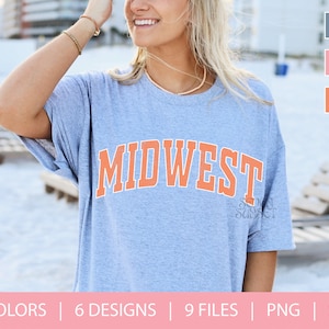 Midwest PNG Preppy Midwest SVG Coconut Girl Aesthetic Vintage Athletic ...