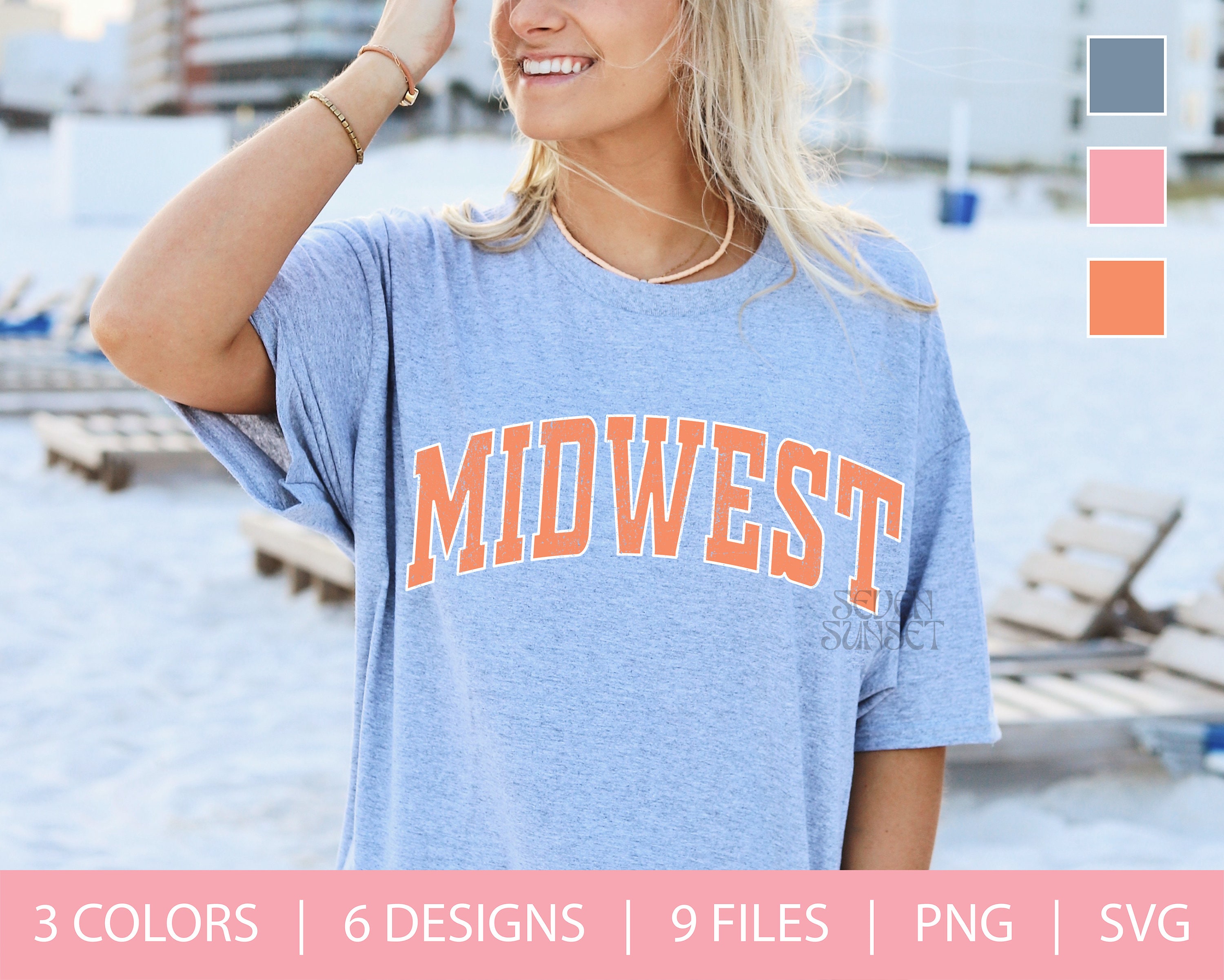 Midwest PNG Preppy Midwest SVG Coconut Girl Aesthetic - Etsy