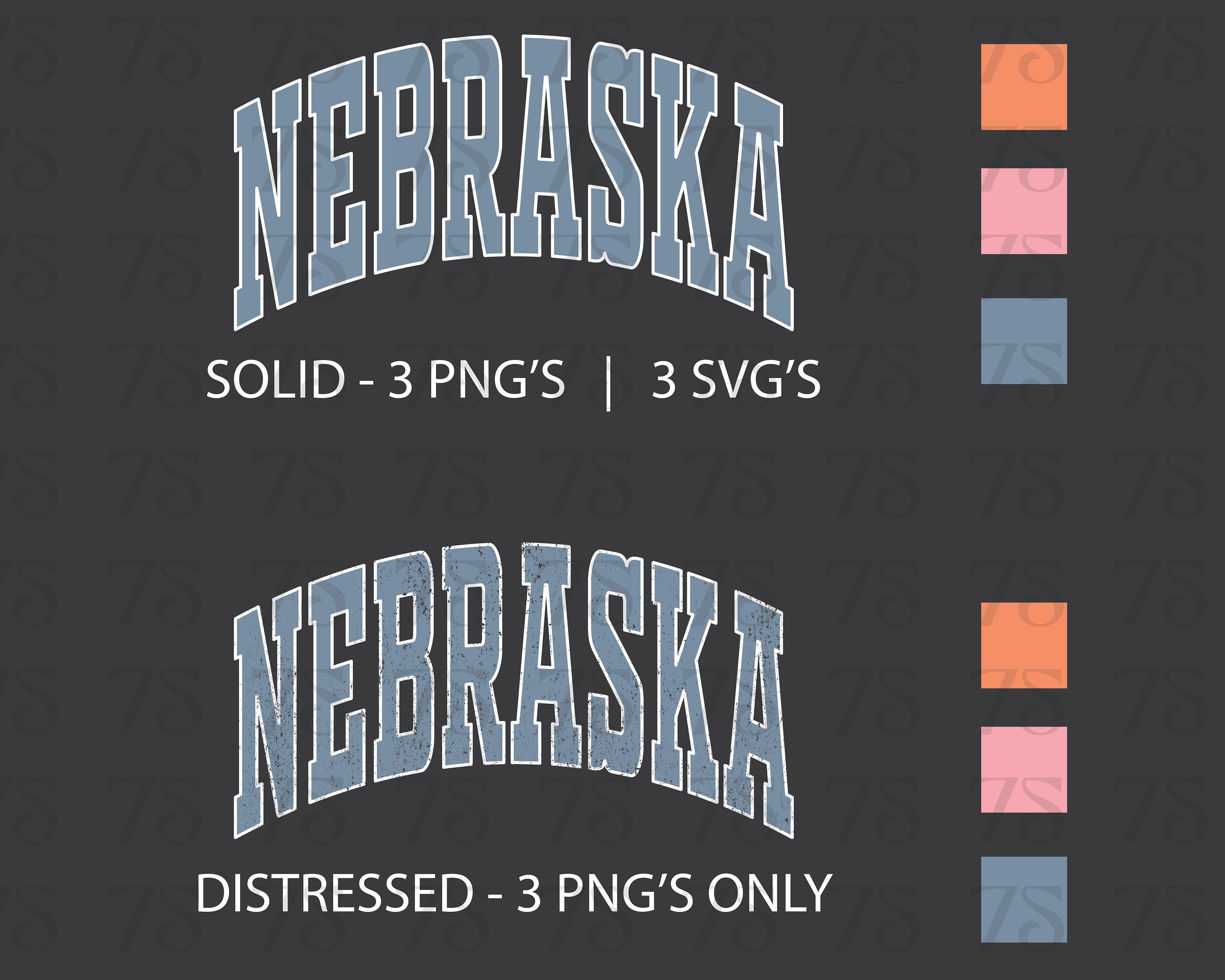 Trendy Nebraska PNG SVG Athletic Varsity Font Nebraska - Etsy