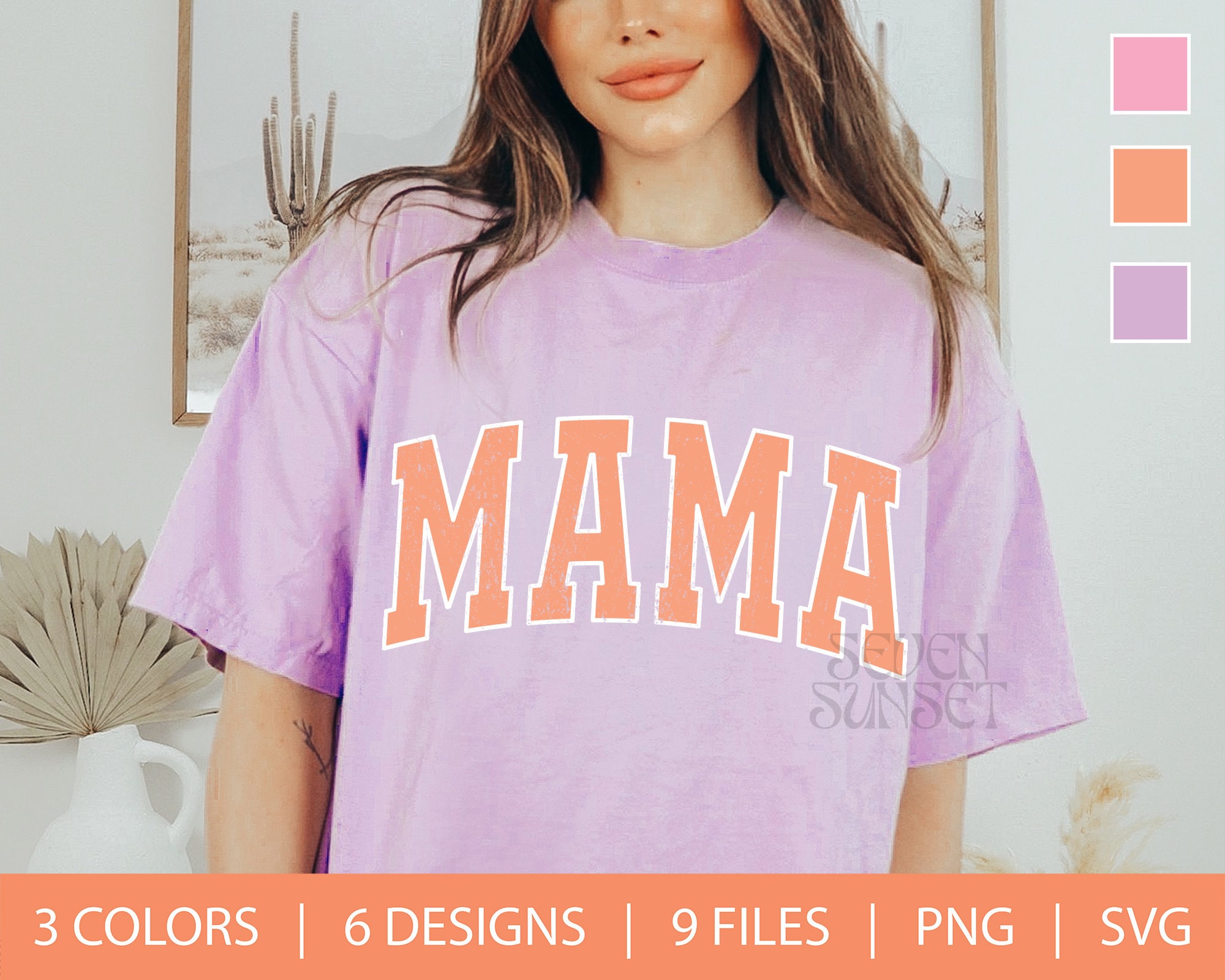 Trendy Mama SVG | Cute Mother's Day PNG | Varsity Mama Shirt Design ...