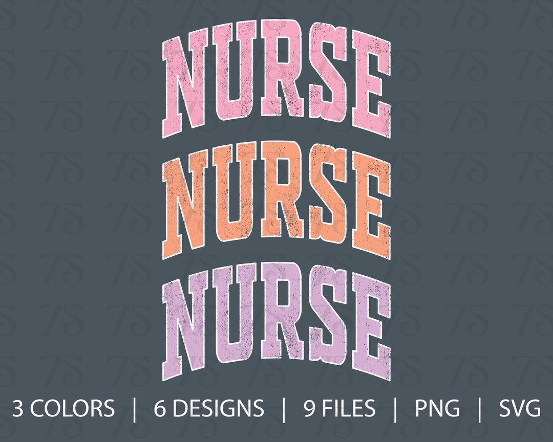 Nurse PNG Pastel Nurse SVG Varsity Nurse Shirt Design Nicu Nurse ...