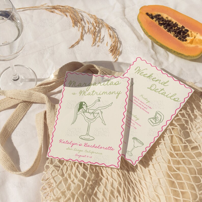 Margs and Matrimony Bachelorette Invitation Margaritas & Matrimony ...