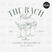 The Bach Club Logo, Bachelorette Social Club, Editable Canva Template ...