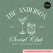 Luxury Bach Drink Template Social Cocktail Club Editable Canva Template ...