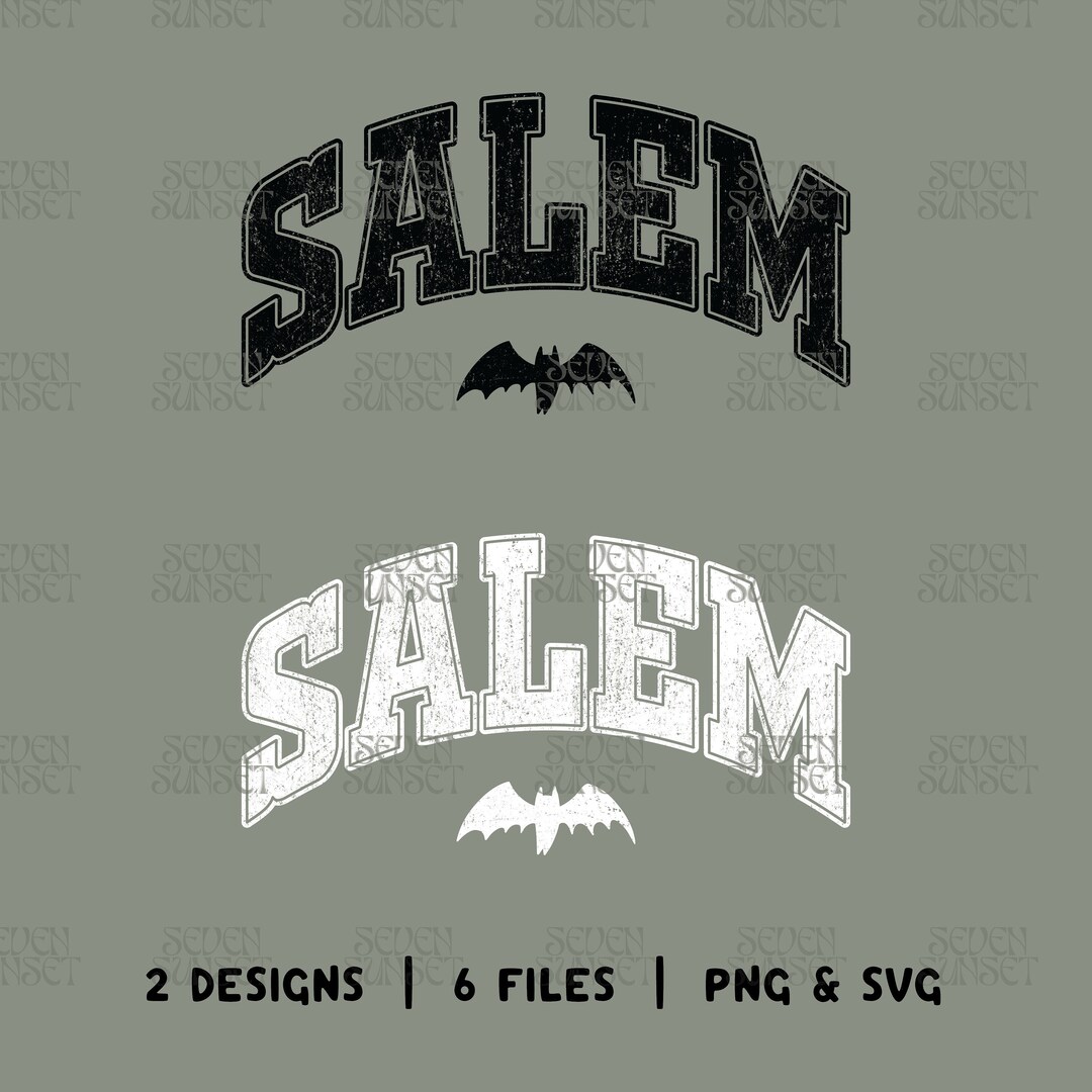 Salem PNG, Salem Massachusetts SVG, Witchy Halloween SVG, Trendy Salem ...