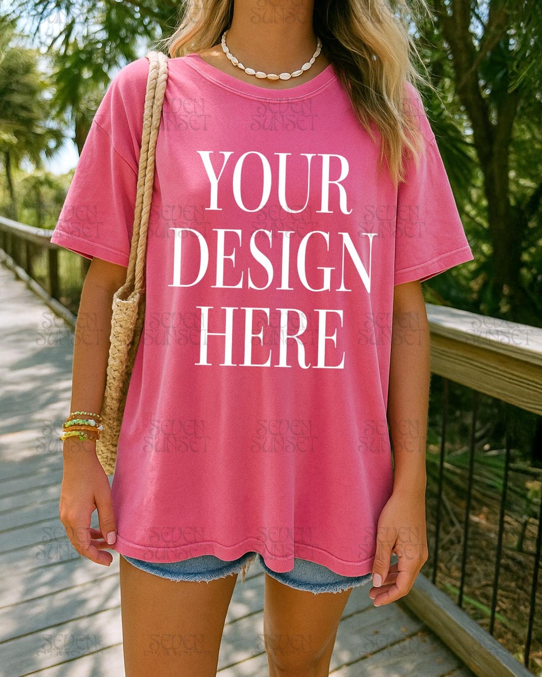 Crunchberry Comfort Colors Mockup Beach Comfort Colors 1717 Mockup ...