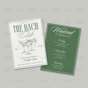 The Bach Club Invitation Luxury Bachelorette Itinerary the Bach Social ...