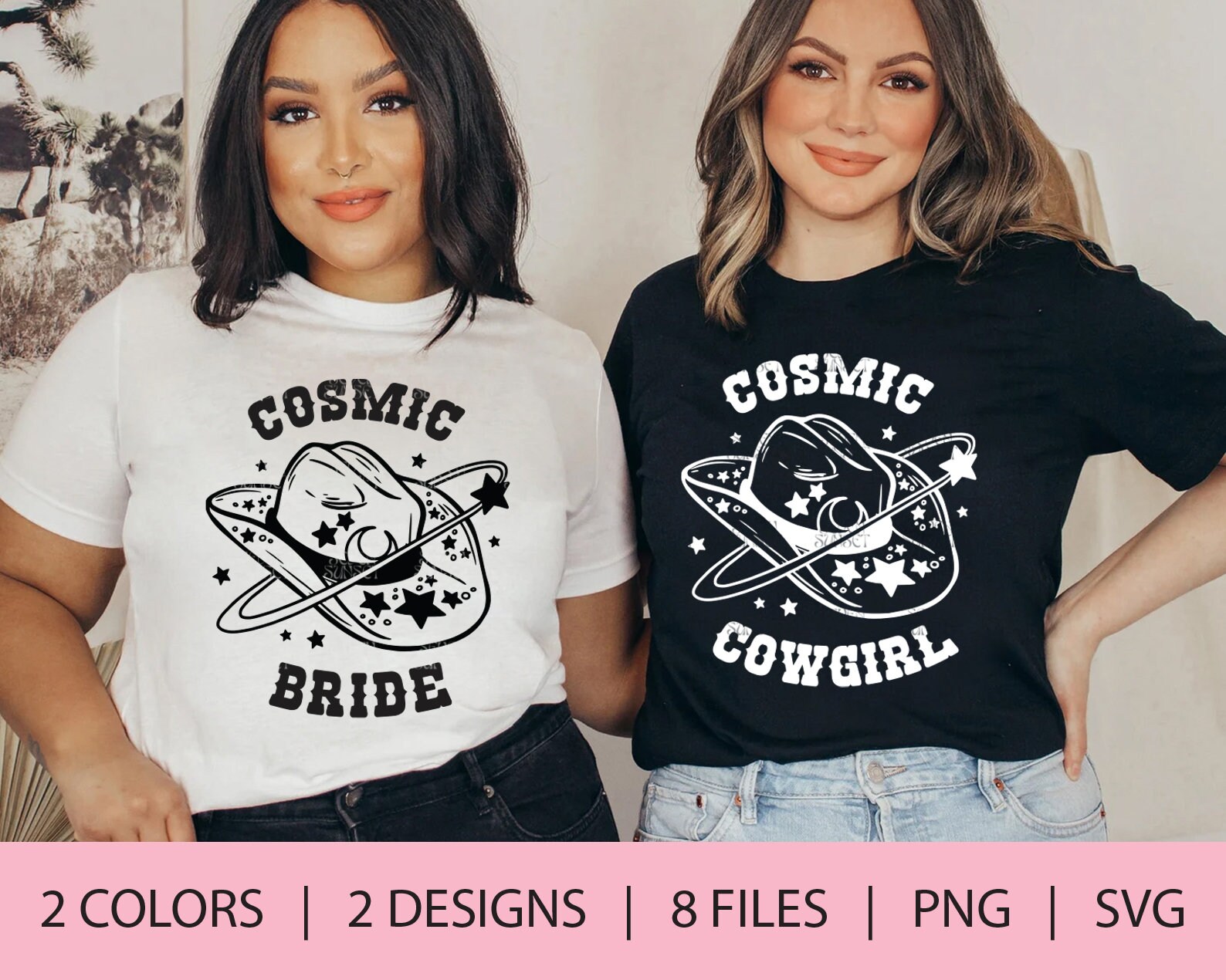 Cosmic Cowgirl PNG Cosmic Bride SVG Space Cowgirl Bachelorette Disco ...