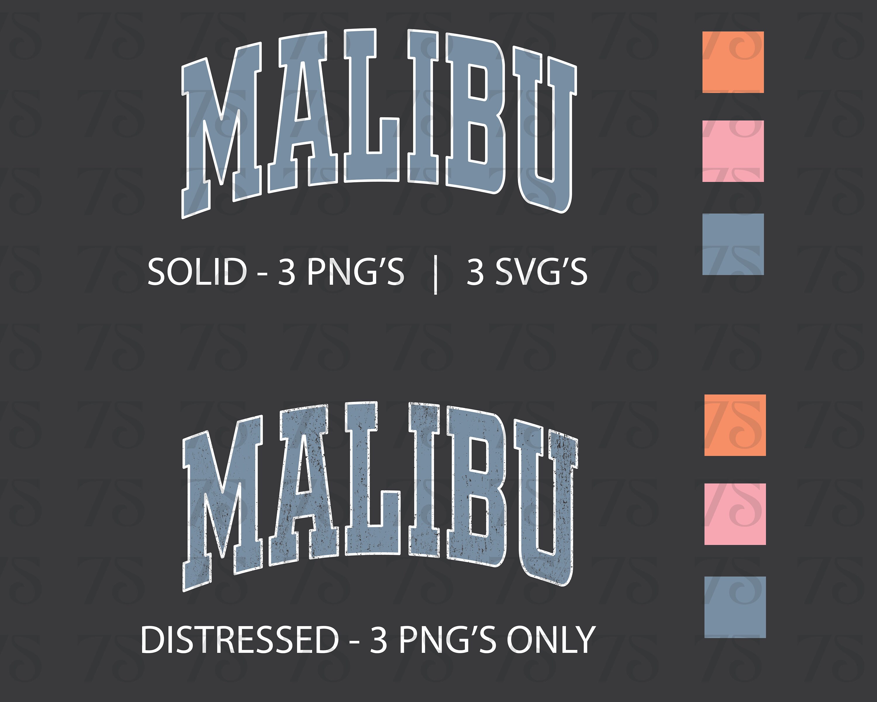 Trendy Malibu PNG | Preppy Malibu SVG | Coconut Girl Aesthetic ...