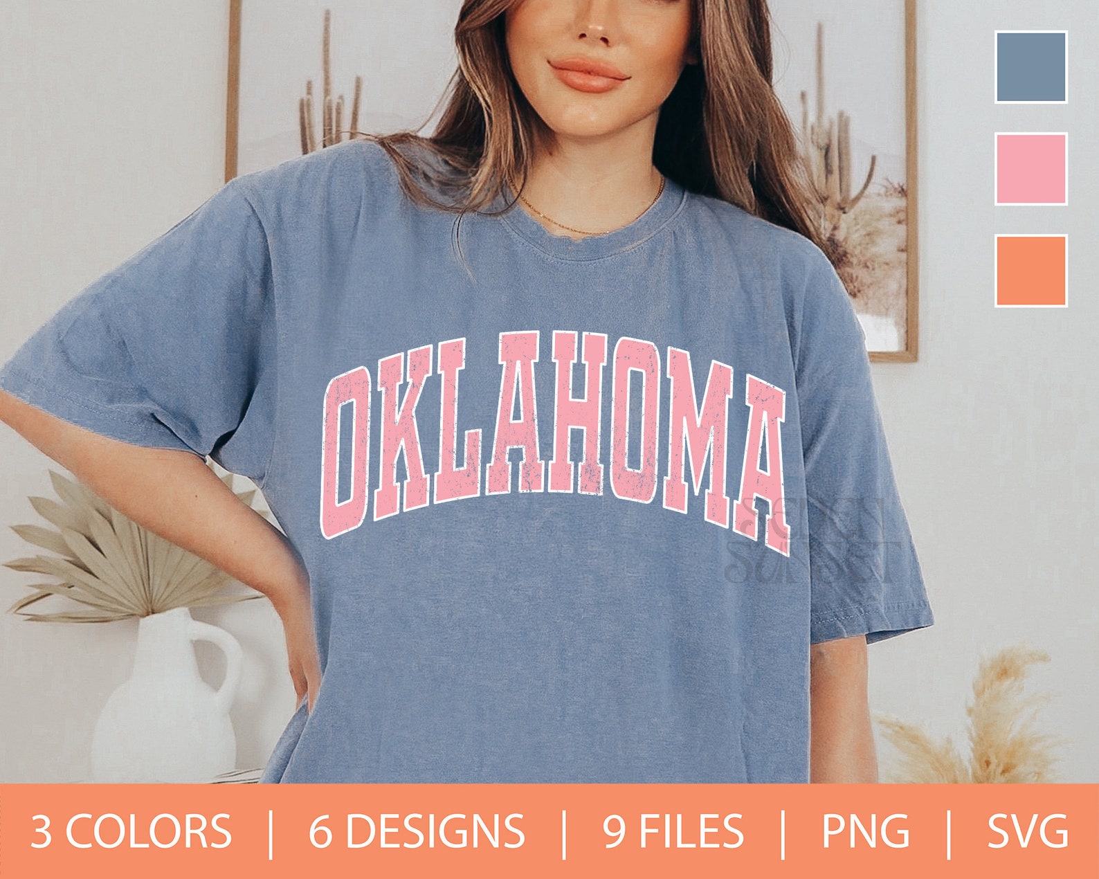Oklahoma PNG SVG Trendy Oklahoma Design Cute Digital Download Athletic ...